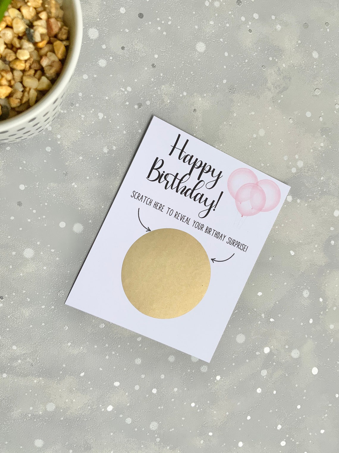 Personalised Happy Birthday Scratch Card Birthday Scratch - Etsy UK