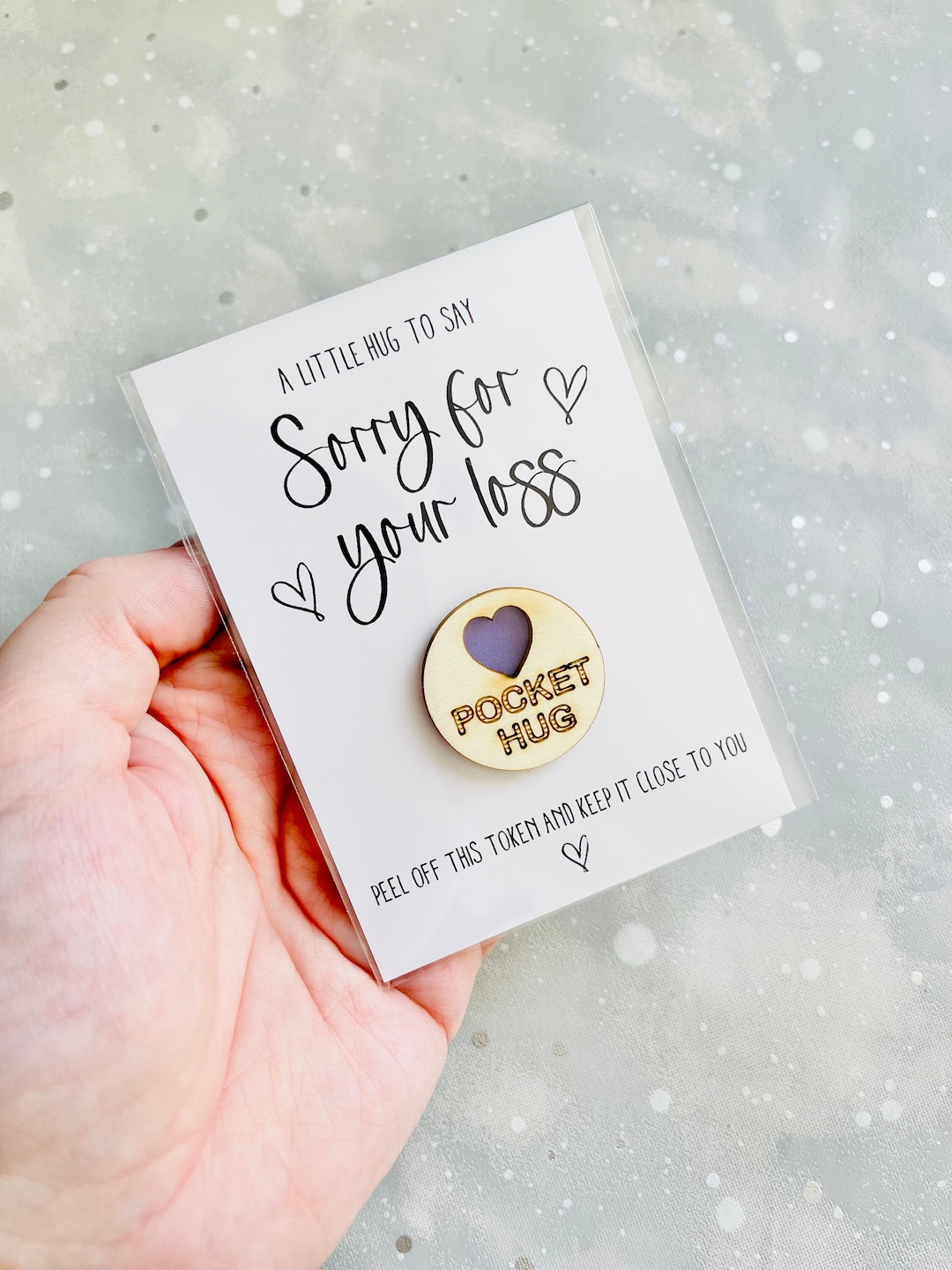 Sorry for Your Loss Pocket Hug, Thinking of You, Grief Gift, Sorry for ...
