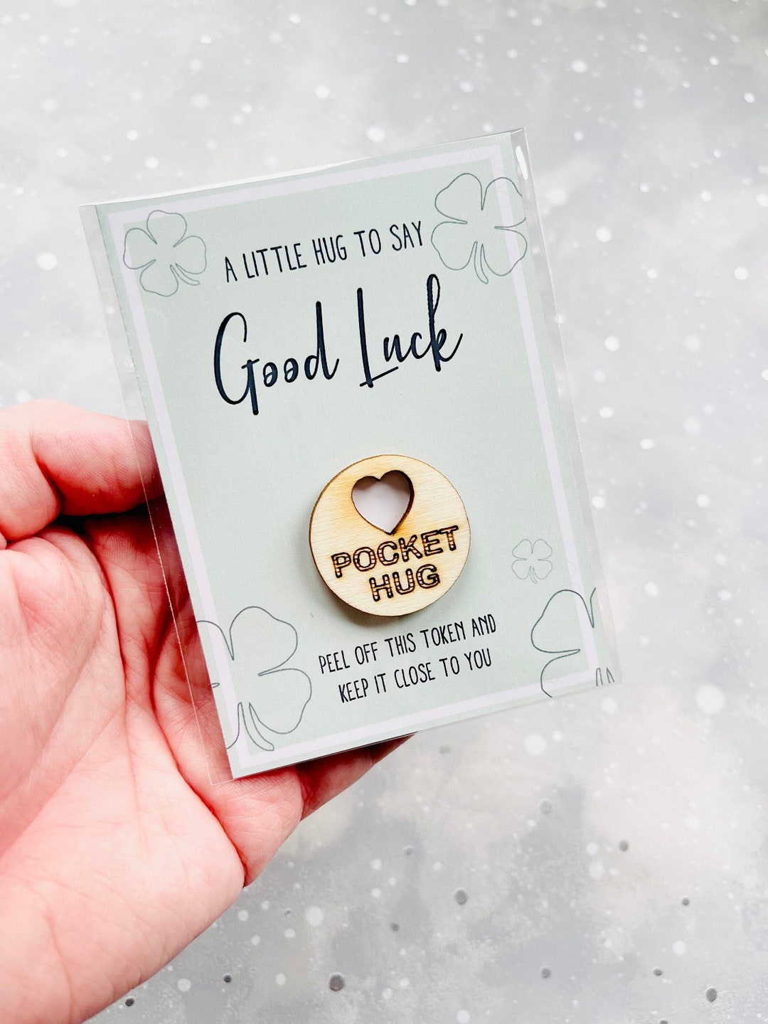 Sending You Good Luck, Pocket Hug, Hug Token, Good Luck Gift, Sending ...