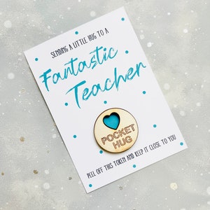 Fantastic Teacher Pocket Hug, Teacher Hug Token, Gift for My Teacher ...