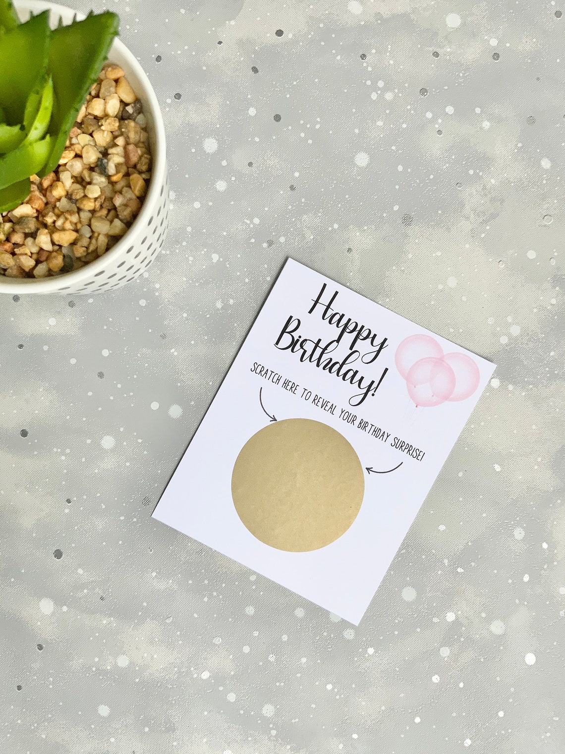 Personalised Happy Birthday Scratch Card Birthday Scratch - Etsy UK