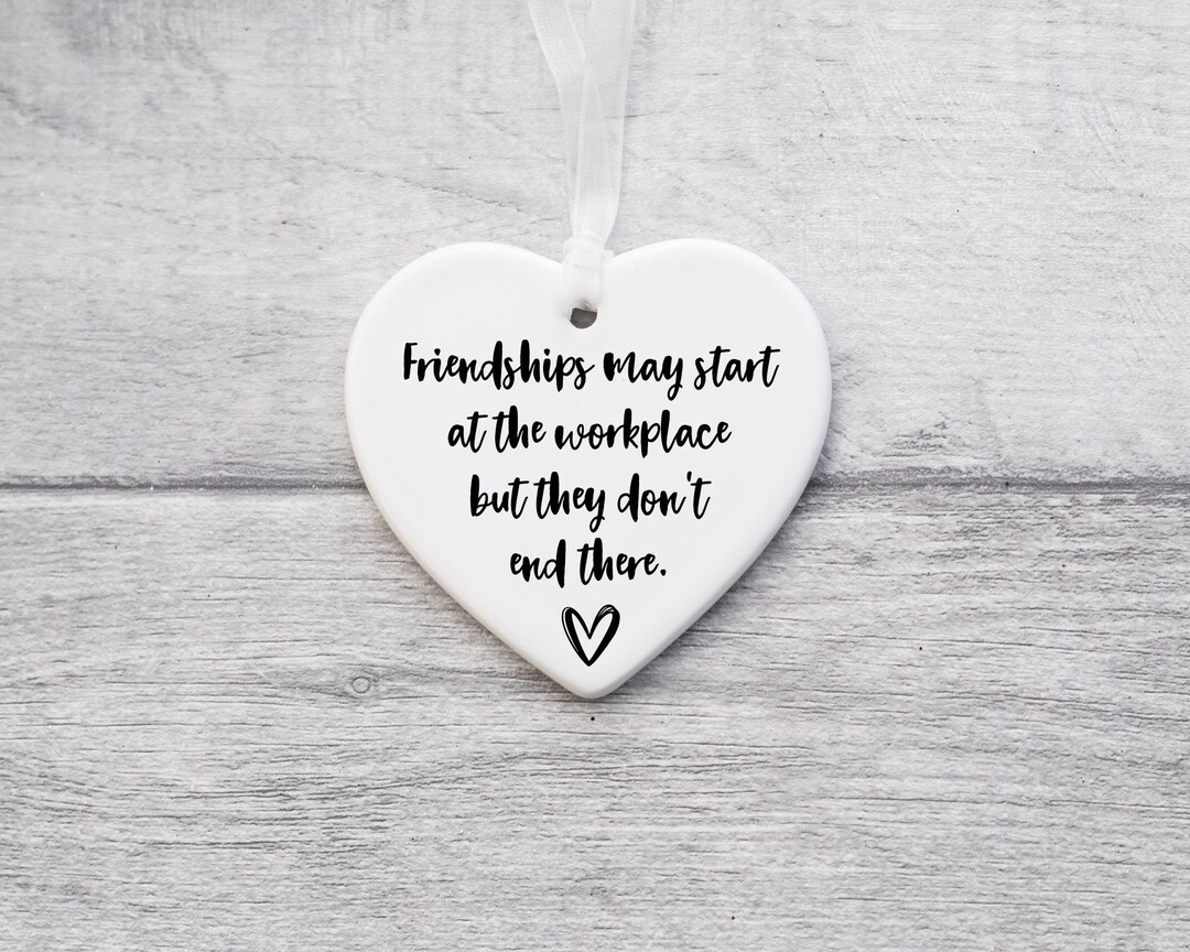 Work Friendship Keepsake, Gift for Work Bestie, Gift for Work Friend ...