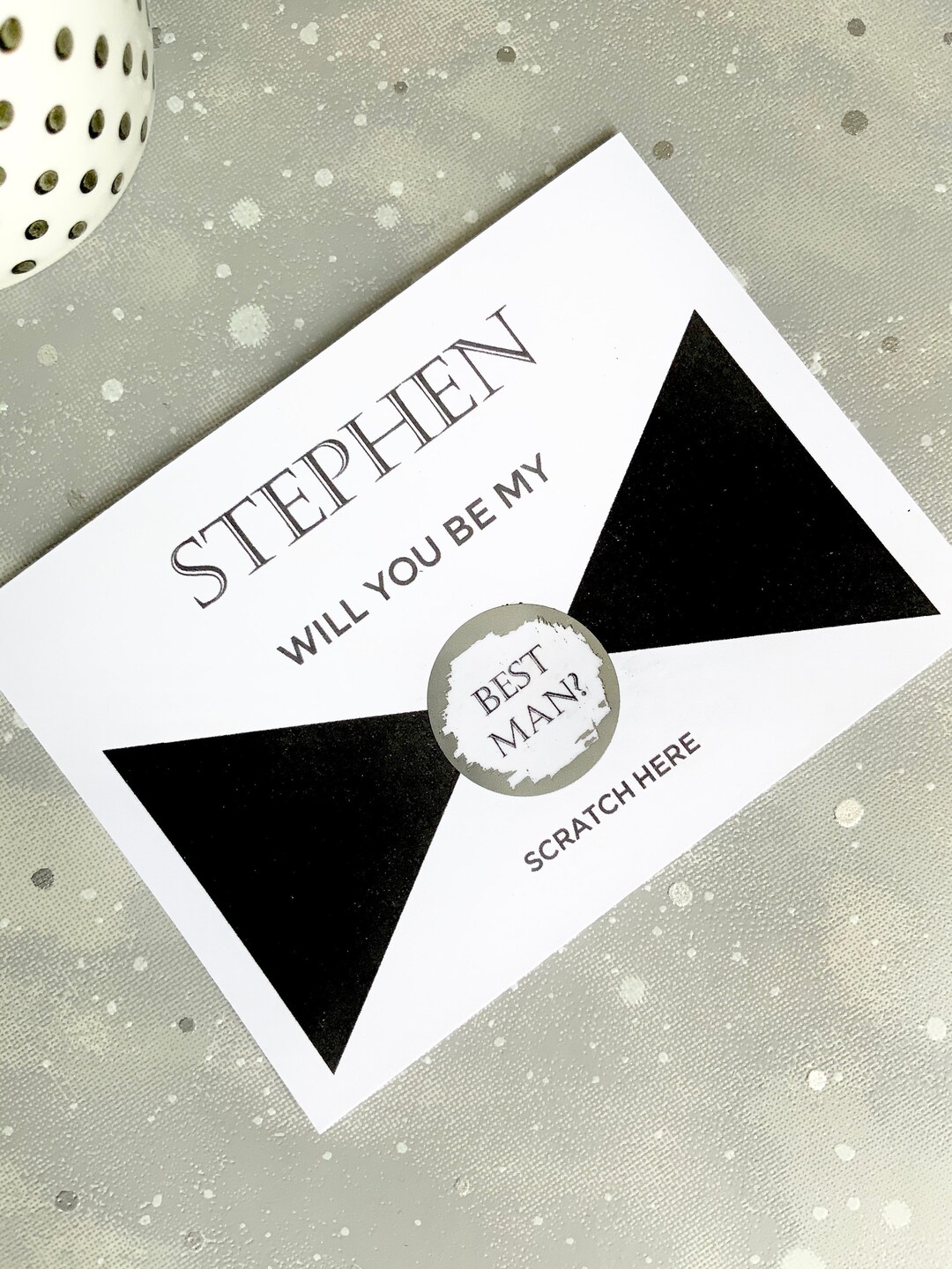 Personalised Will You Be My Best Man Proposal Scratch Card, Best Man ...