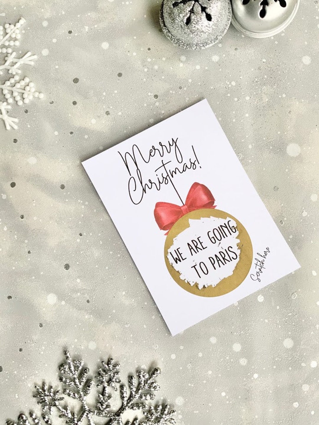 Personalised Christmas Scratch Card, Christmas Scratch Card, Surprise ...