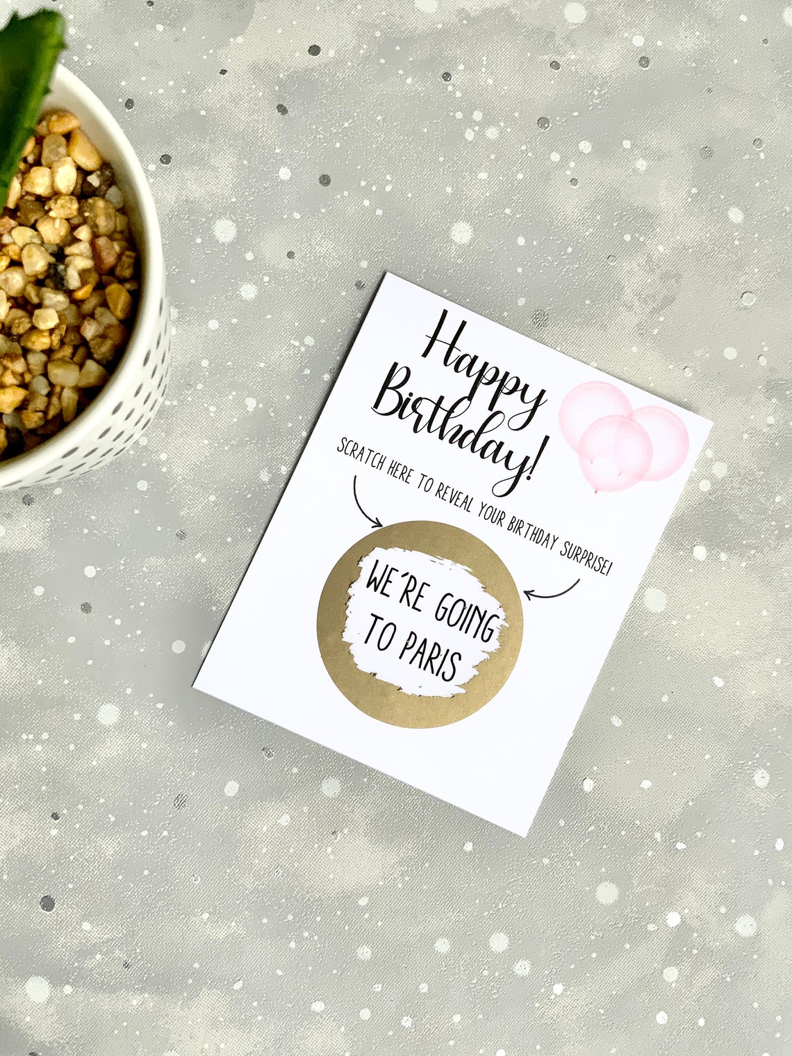 Personalised Happy Birthday Scratch Card Birthday Scratch - Etsy UK