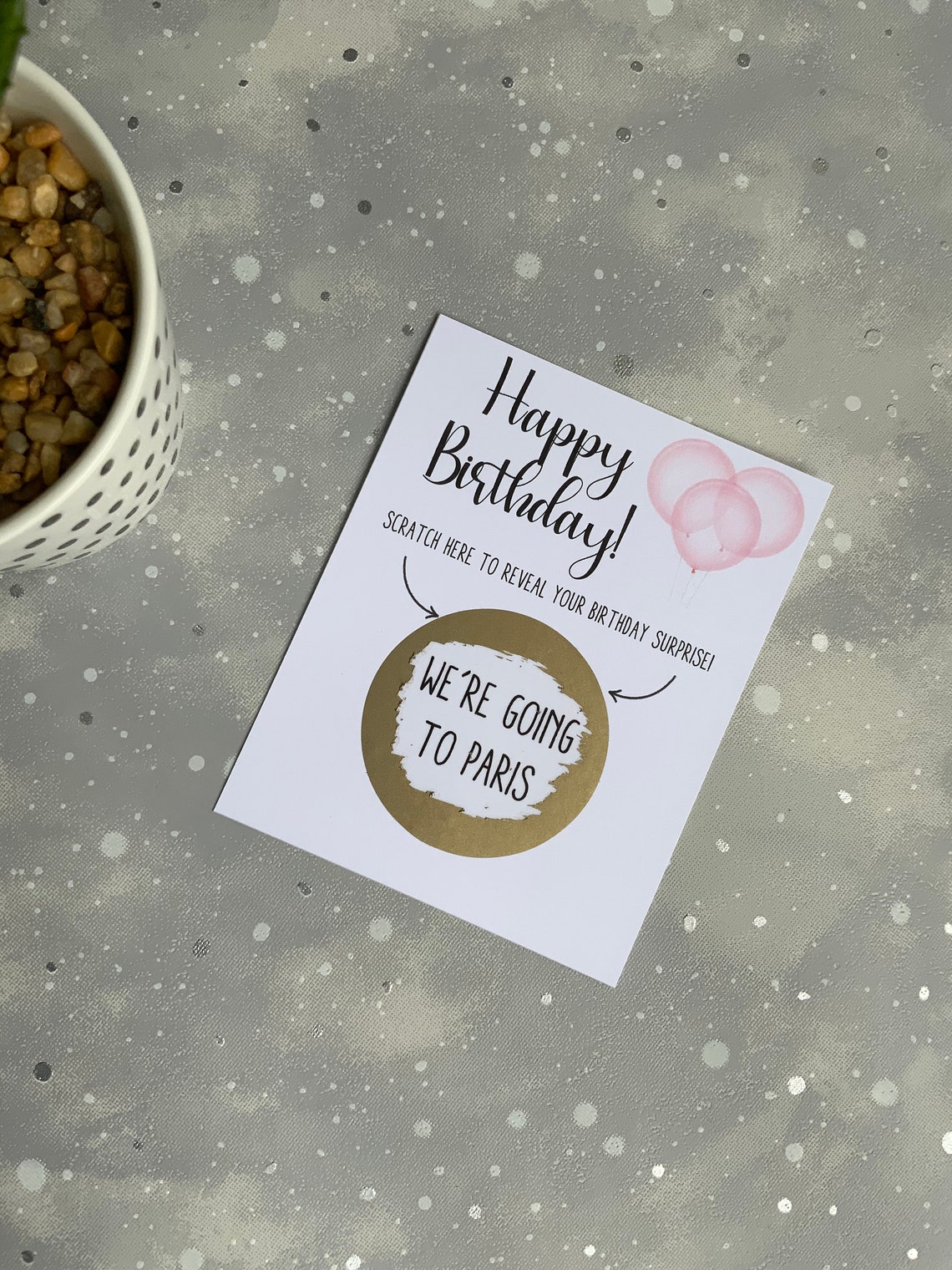 Personalised Happy Birthday Scratch Card Birthday Scratch - Etsy UK