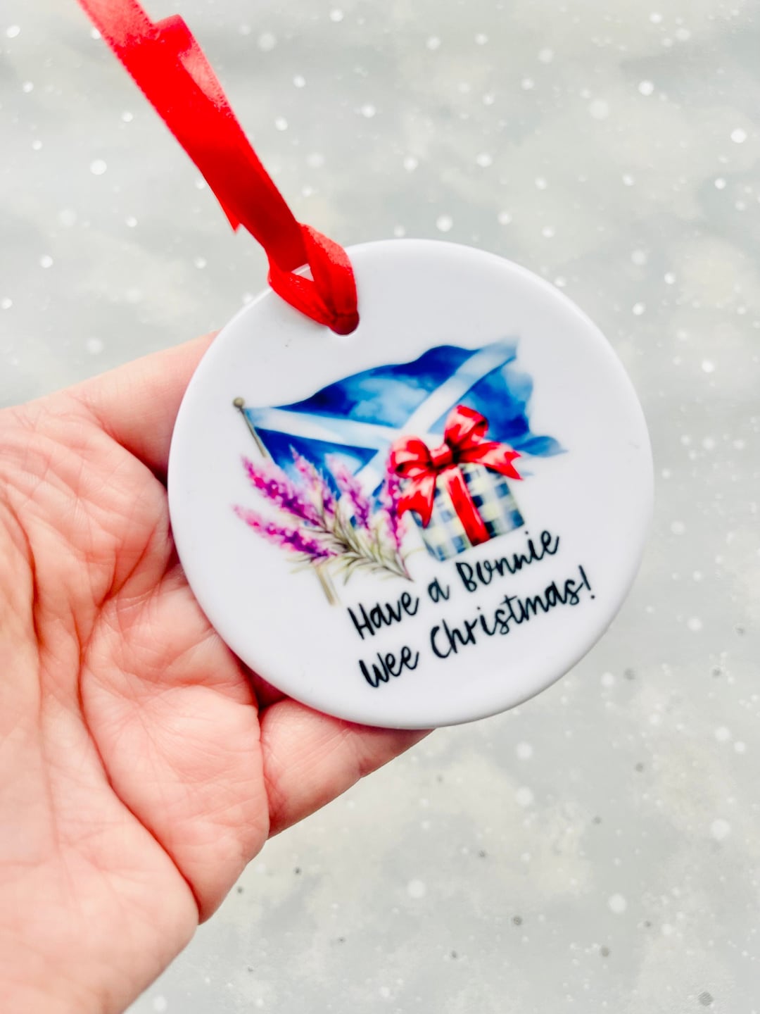 Bonnie Wee Christmas Ornament, Scottish Christmas Gift, Bonnie Scottish ...