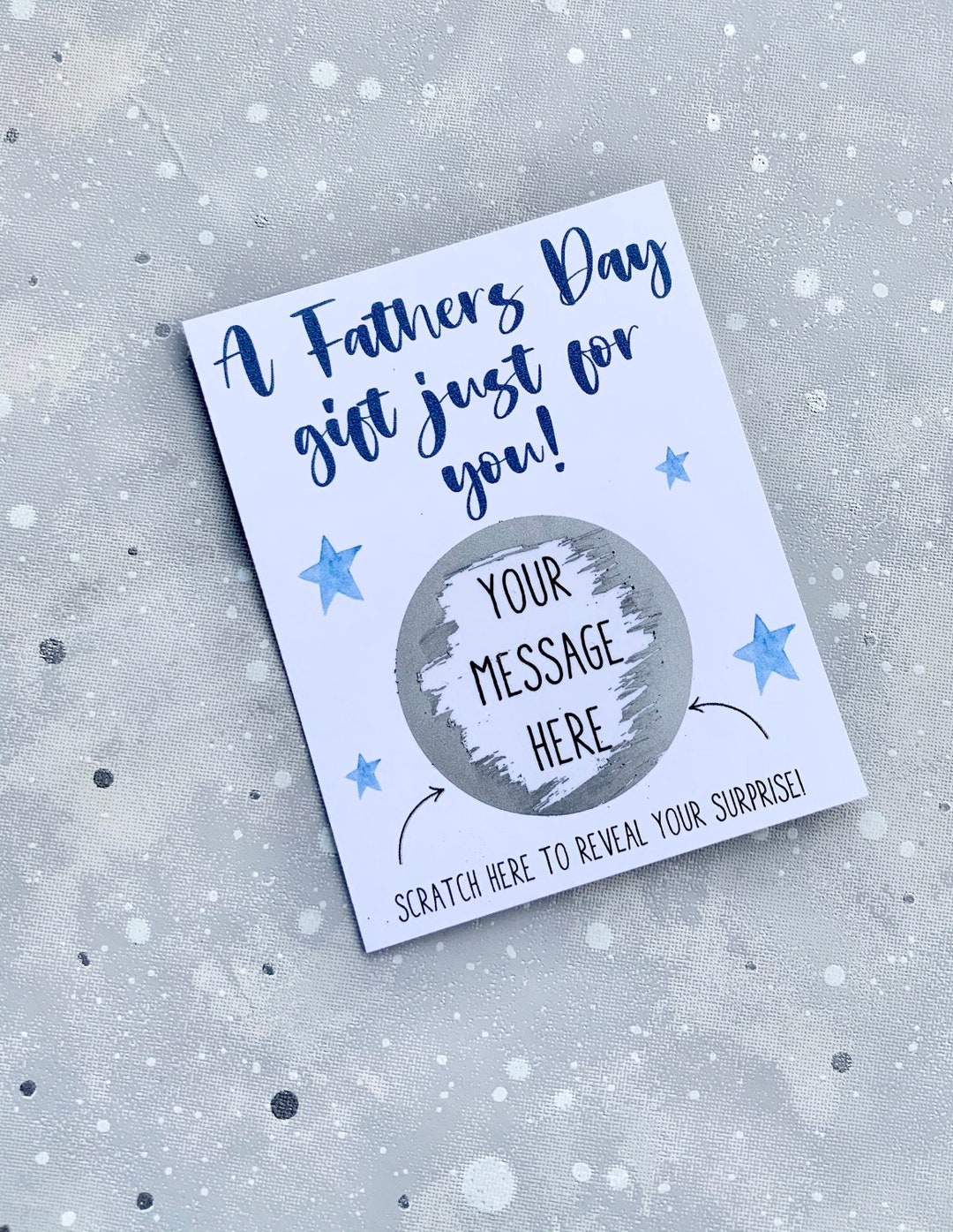 Personalised Fathers Day Scratch Card Make Your Own Scratch - Etsy