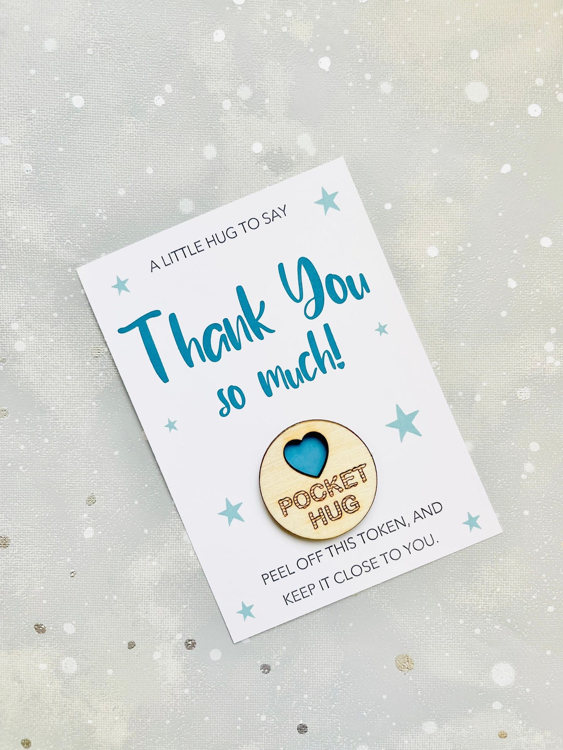 Thank You so Much Pocket Hug Thank You Gift Small Thank You - Etsy