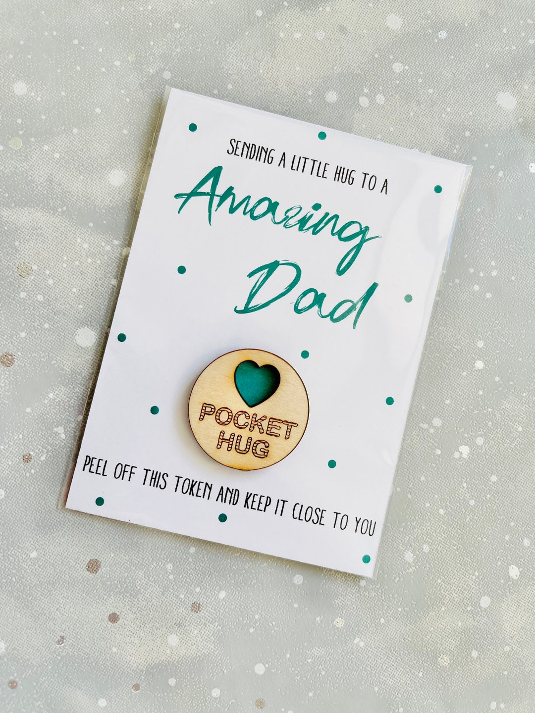 Amazing Dad Pocket Hug, Dad Hug Token, Gift for Dad, Dads Birthday, Dad ...