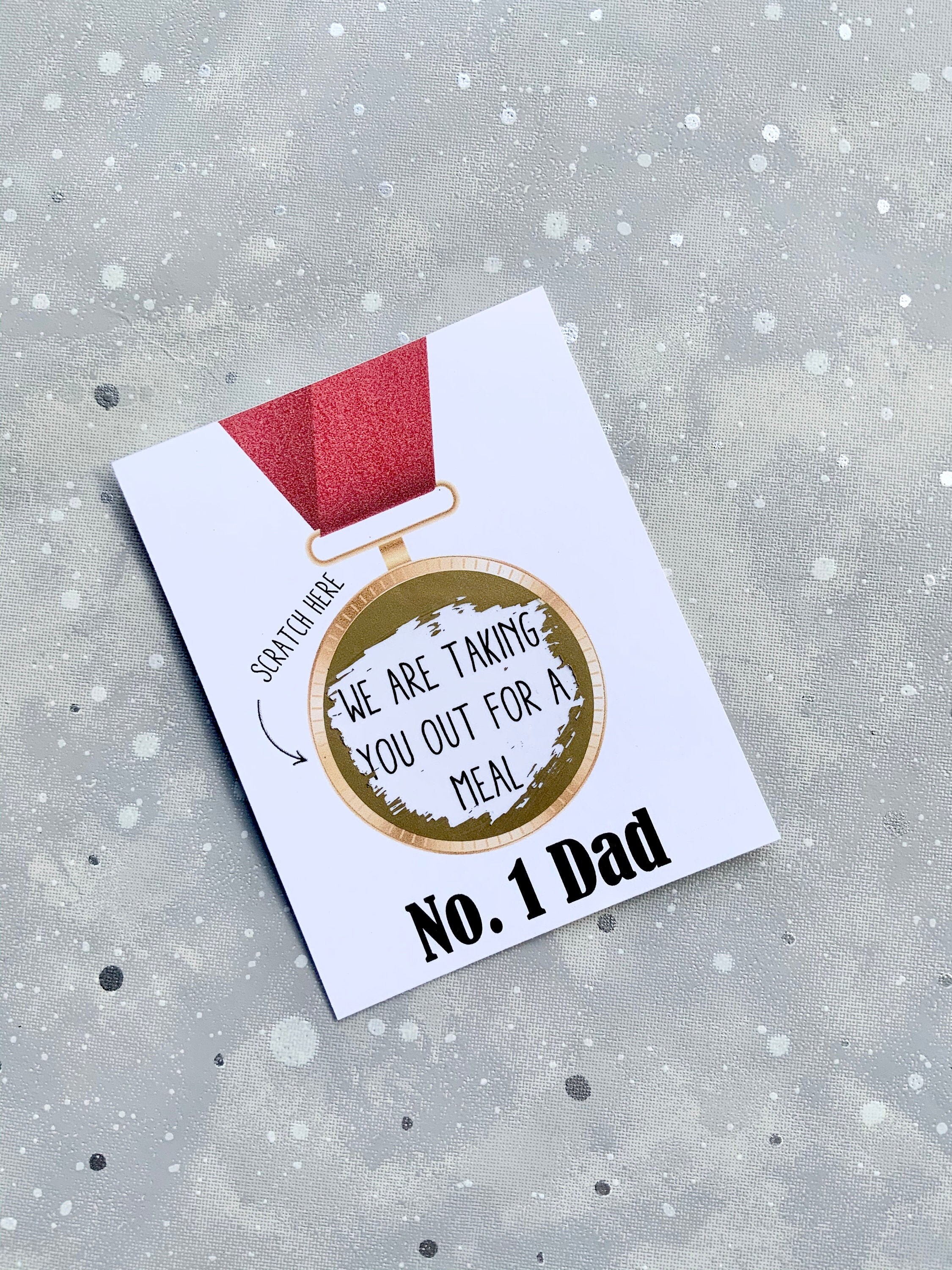 Fathers Day Scratch Card Make Your Own Scratch Card Fathers - Etsy UK