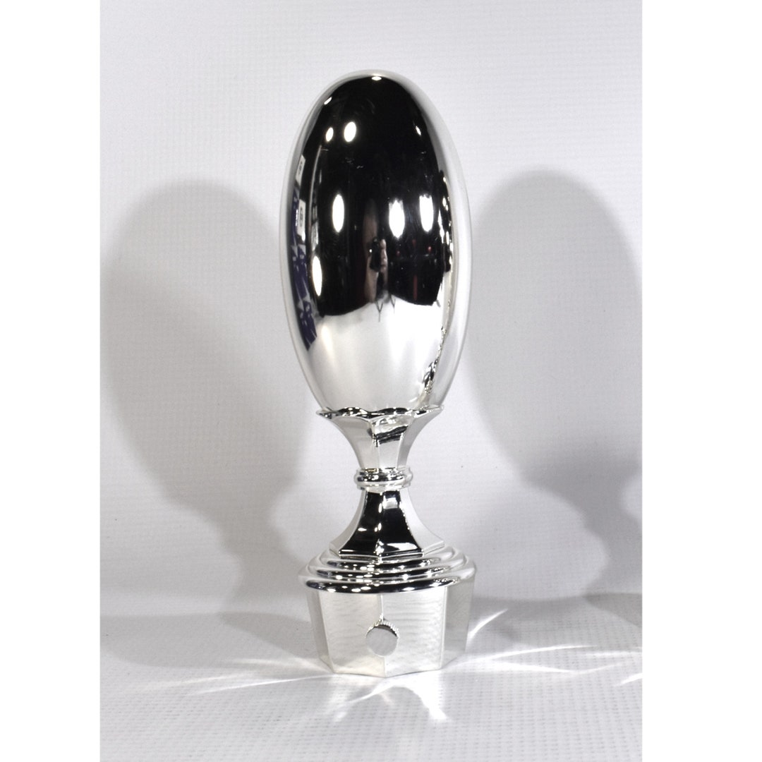 Ralph Lauren Chrome Oblong Finial for 1.5 Curtain Rod RL - Etsy