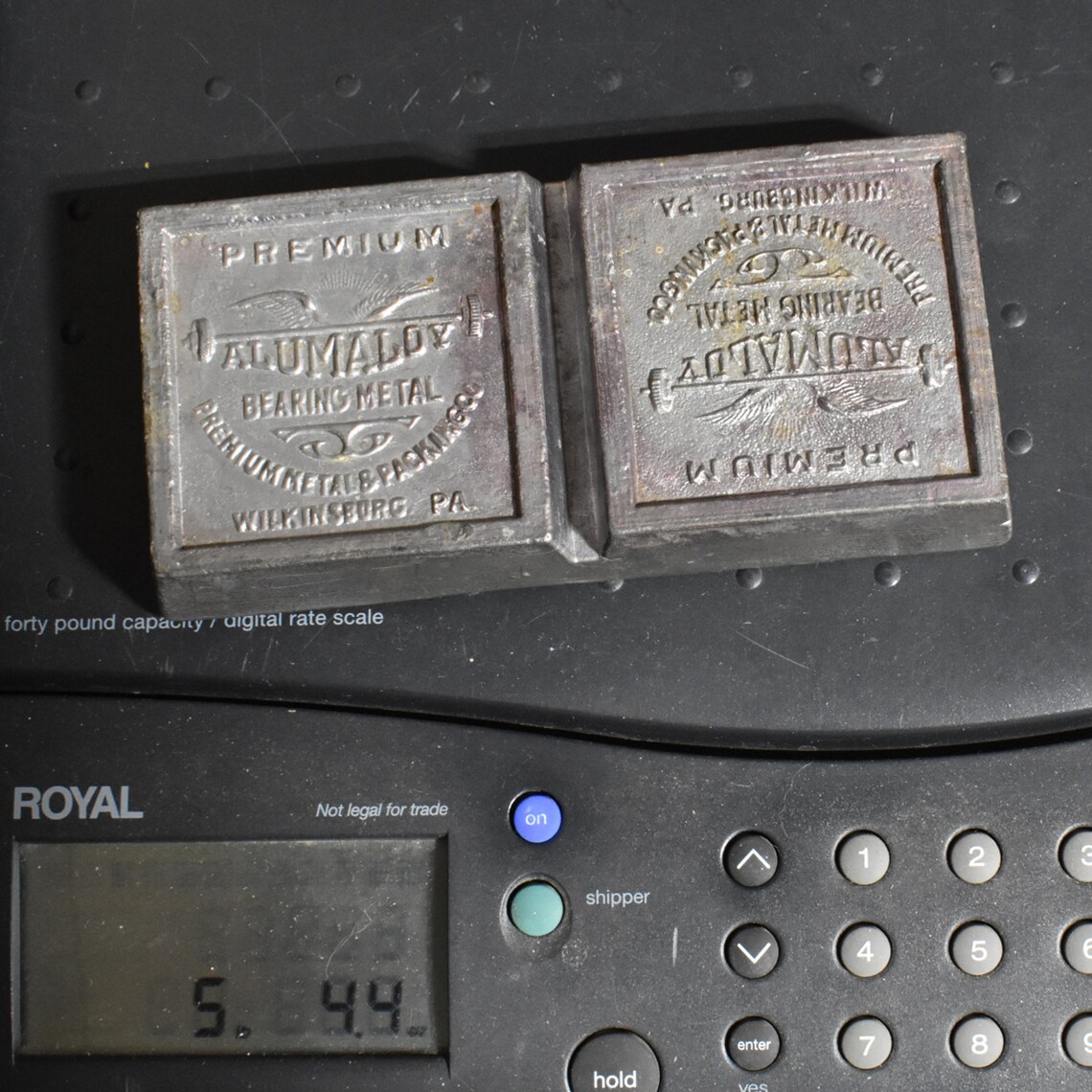 Vintage Premium Alumaloy Bearing Metal Ingot Advertising Paperweight - Etsy