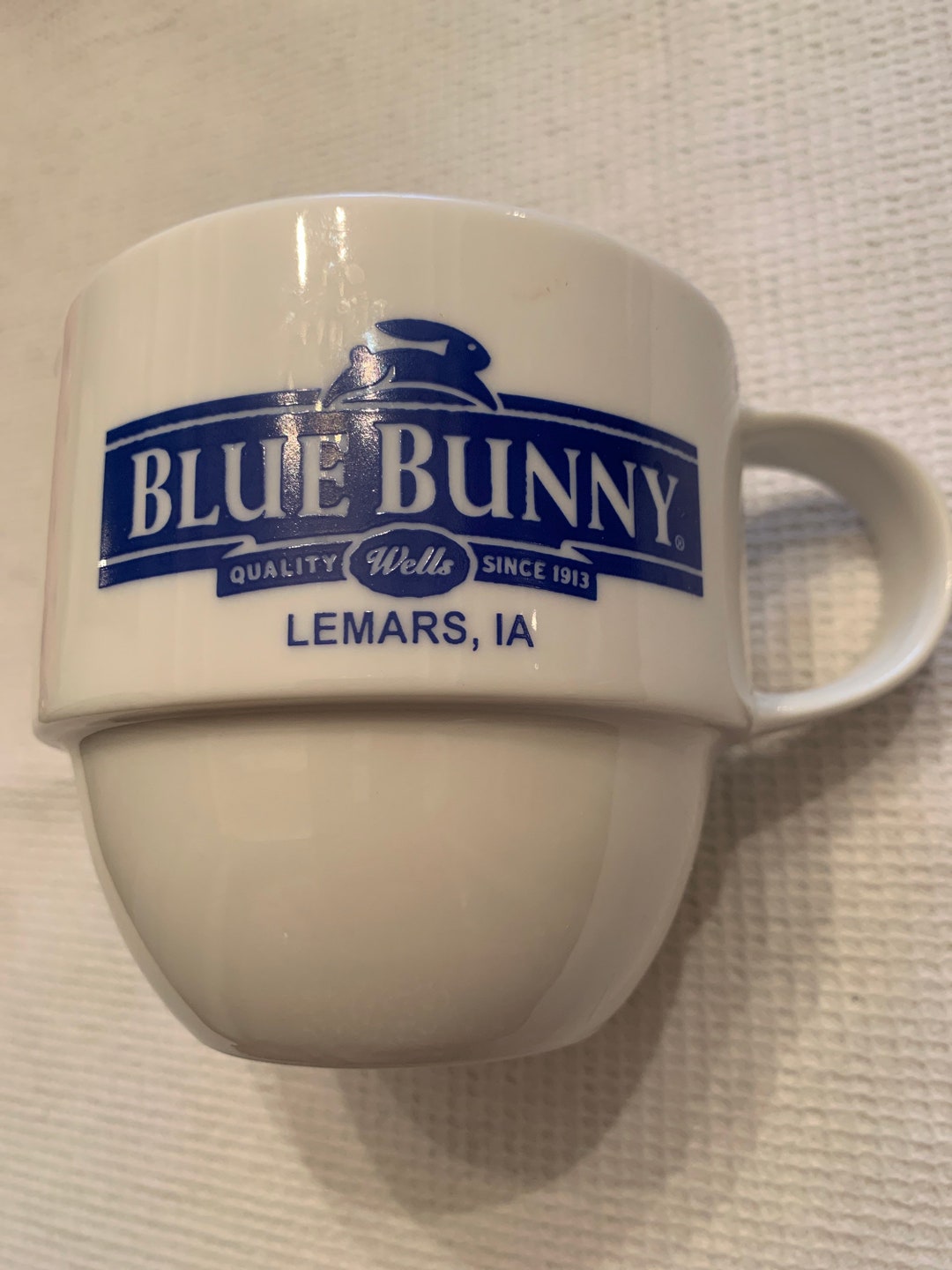 Vintage Wells Blue Bunny Coffee Mug. Lemars, IA. - Etsy