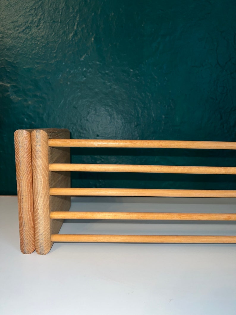 Vintage Desktop Bookshelf Adjustable Wood Tabletop Sliding Book Rack Kitchen, Bedroom, Office - Etsy