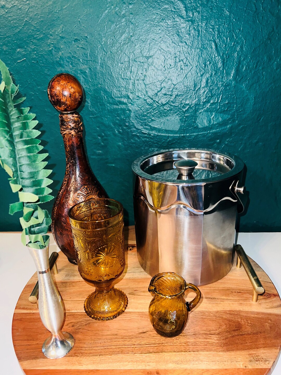 MCM Ice Bucket, Chrome Ice Bucket, Vintage Ice Bucket, 1960-70's ...