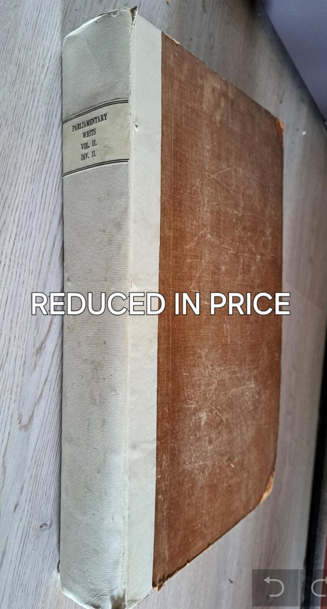 6.5 Kilo Book ! Extremely Rare ! 1830 the Parliamentary Writs and Writs ...