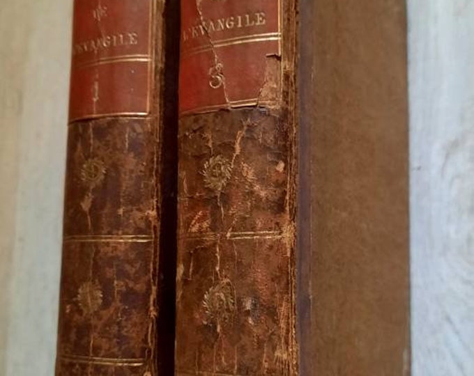 Year 1805 Two Very Old Antique French Books Published 10 Years Before ...