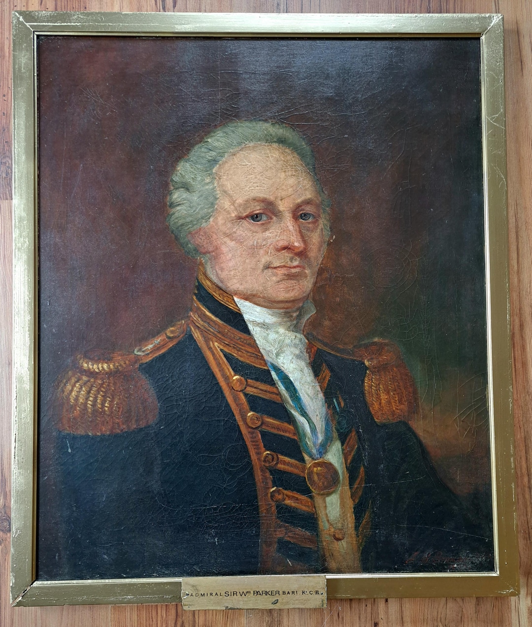 1880 a Remarkable Antique Large Portrait Oil Painting of Admiral Sir ...