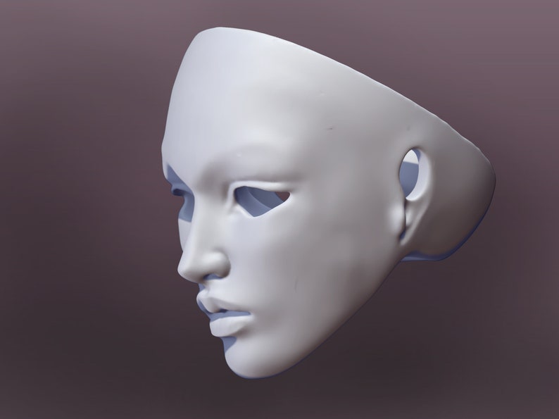 Stl 3d Printer File Bjd Doll Female Head Etsy