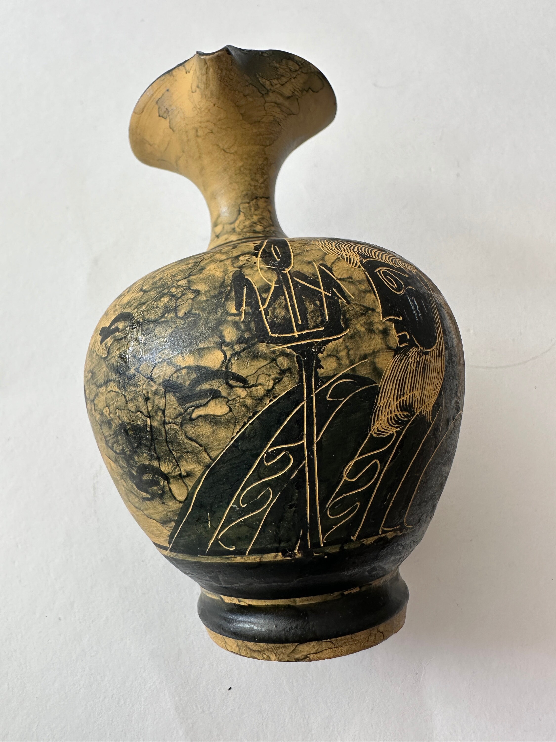 Greek Sea God Poseidon Terracotta Clay Oinochoe Handmade Jug - Etsy