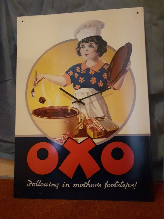 Replica Oxo Advertising Sign Wall Clock - Etsy UK