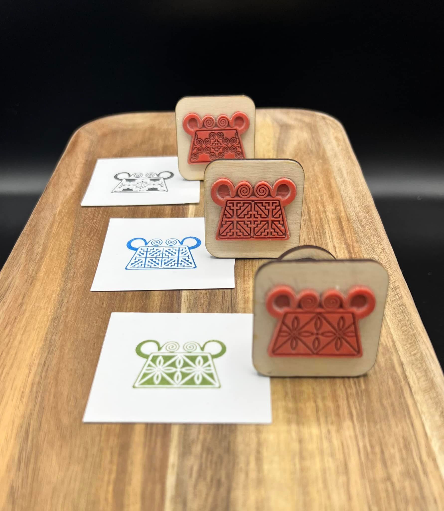 Hmong Inspired Ink Stamp - Spirit Lock - Etsy