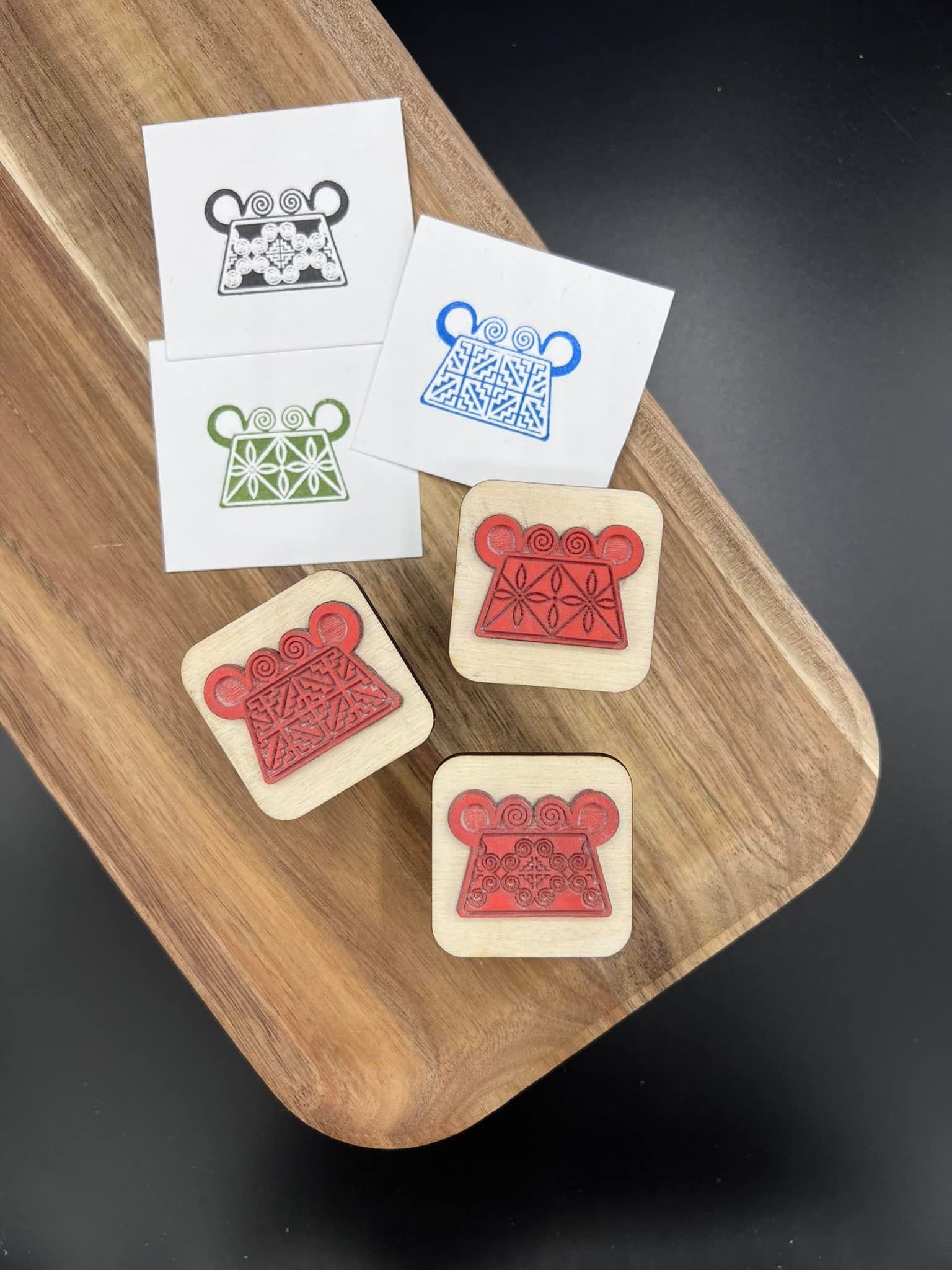 Hmong Inspired Ink Stamp - Spirit Lock - Etsy