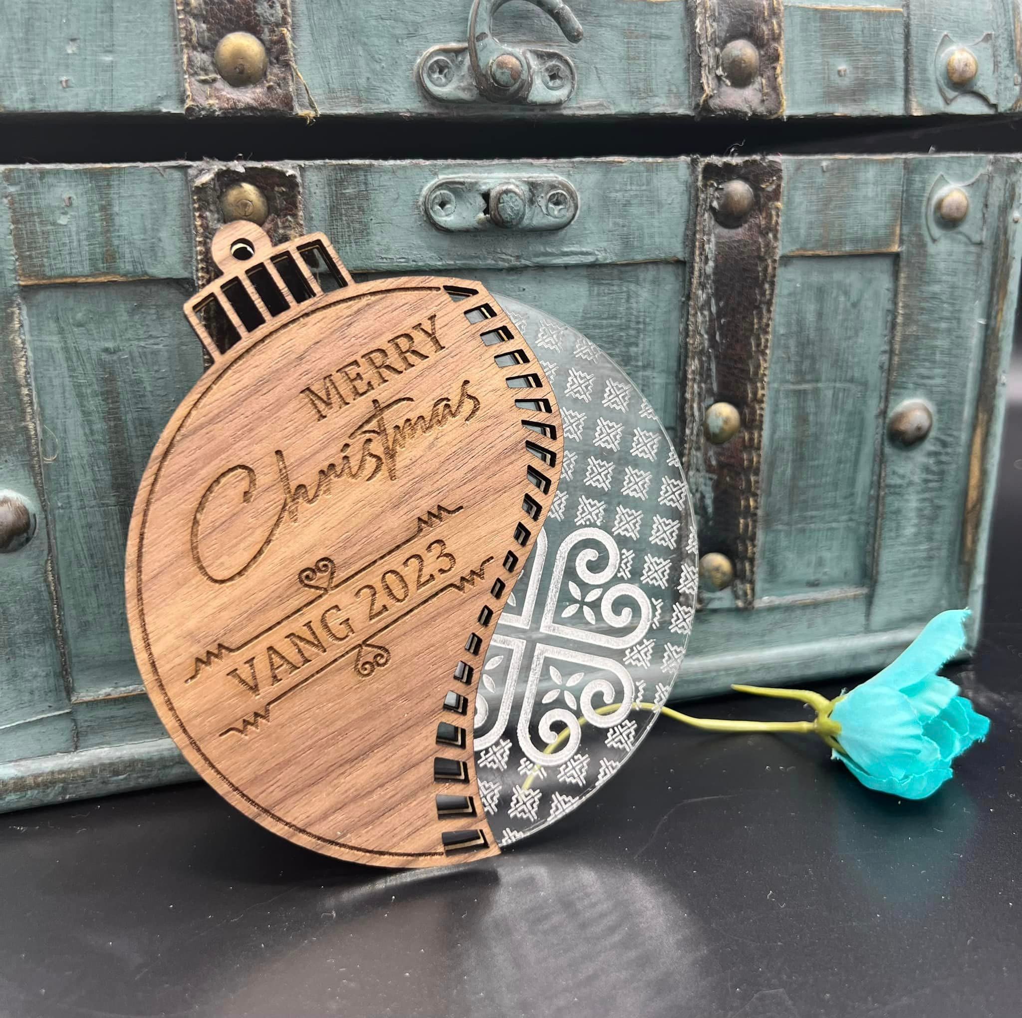 Hmong Ornament - Wood and Acrylic - Etsy