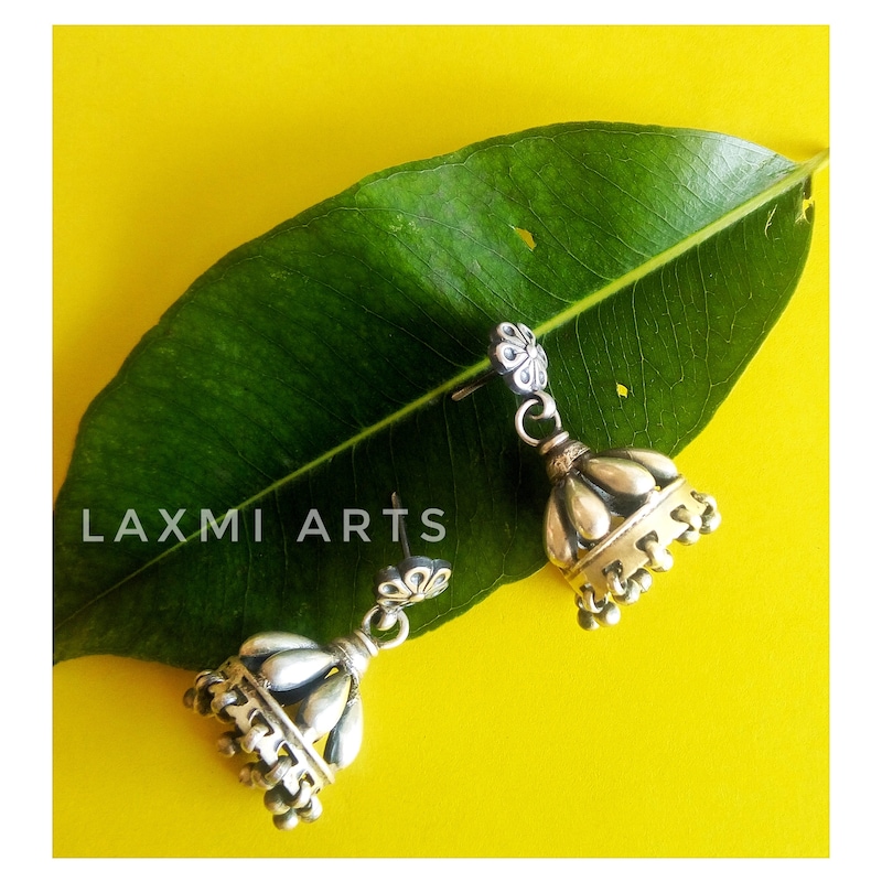 Silver Jhumka 925 - Etsy