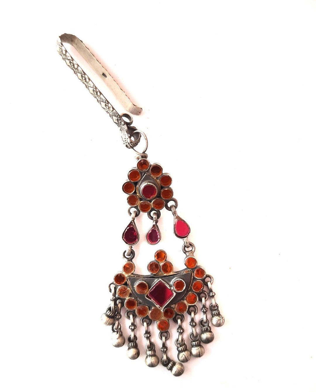 Sterling Silver Saree Bunch, 925 Silver Key Chain, Saree Key Chain ...