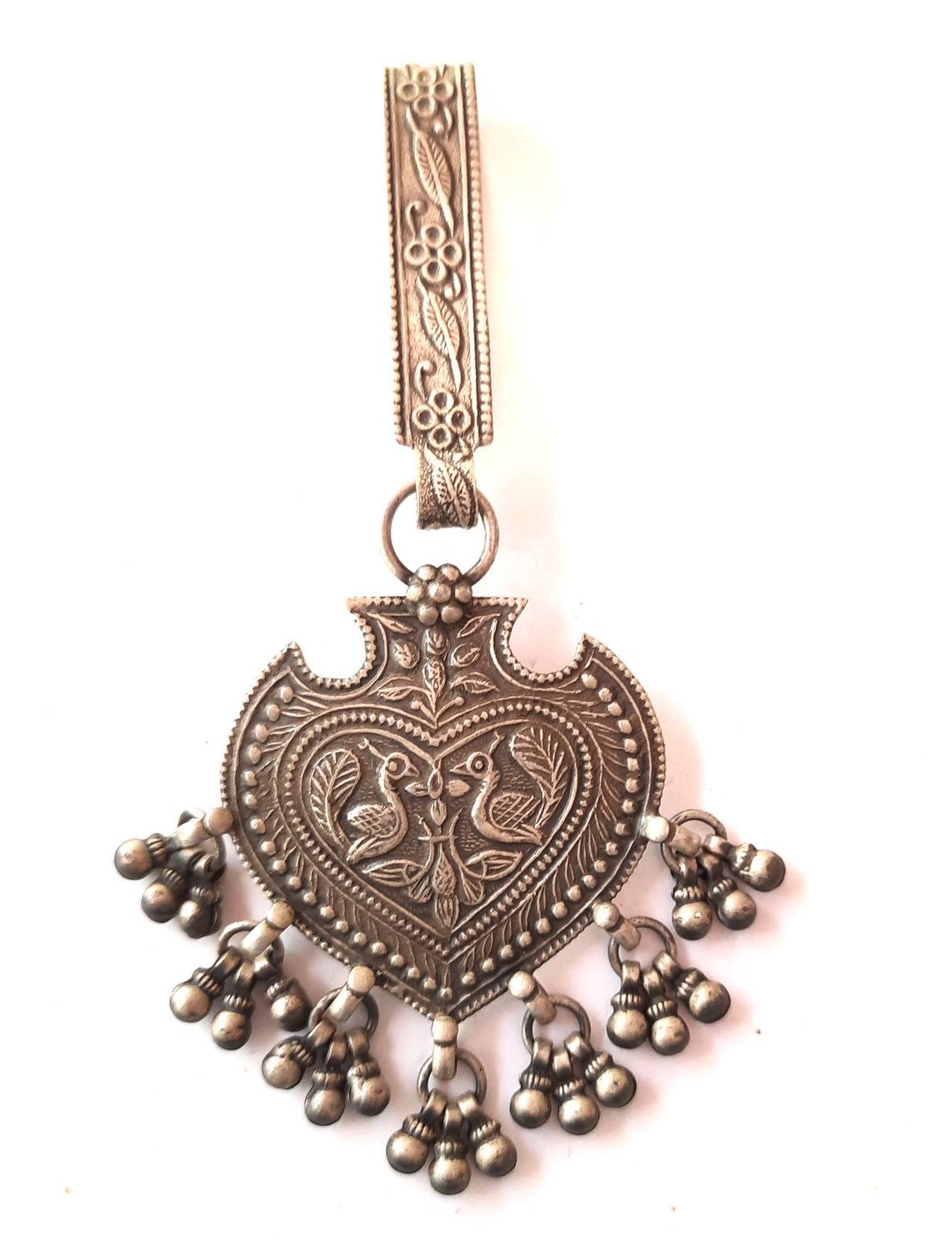 Buy Sterling Silver Saree Bunch, 925 Silver Key Chain, Saree Key Chain ...