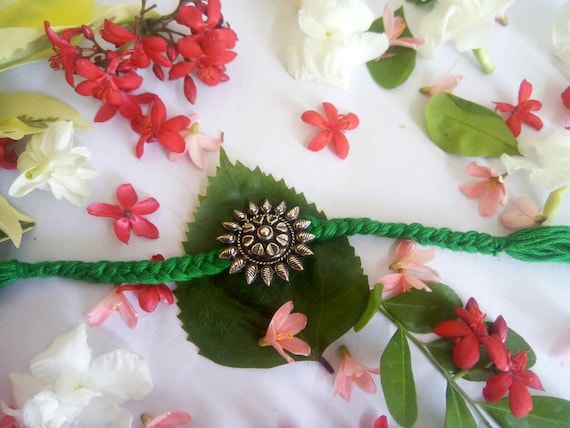 Silver Rakhi Sterling Silver Rakhi Designer Rakhi Indian - Etsy