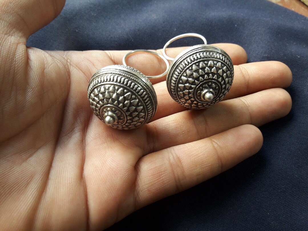 Silver Earring, Jhumki, Silver Jhumki, Sterling Silver Jhumki, 925 ...
