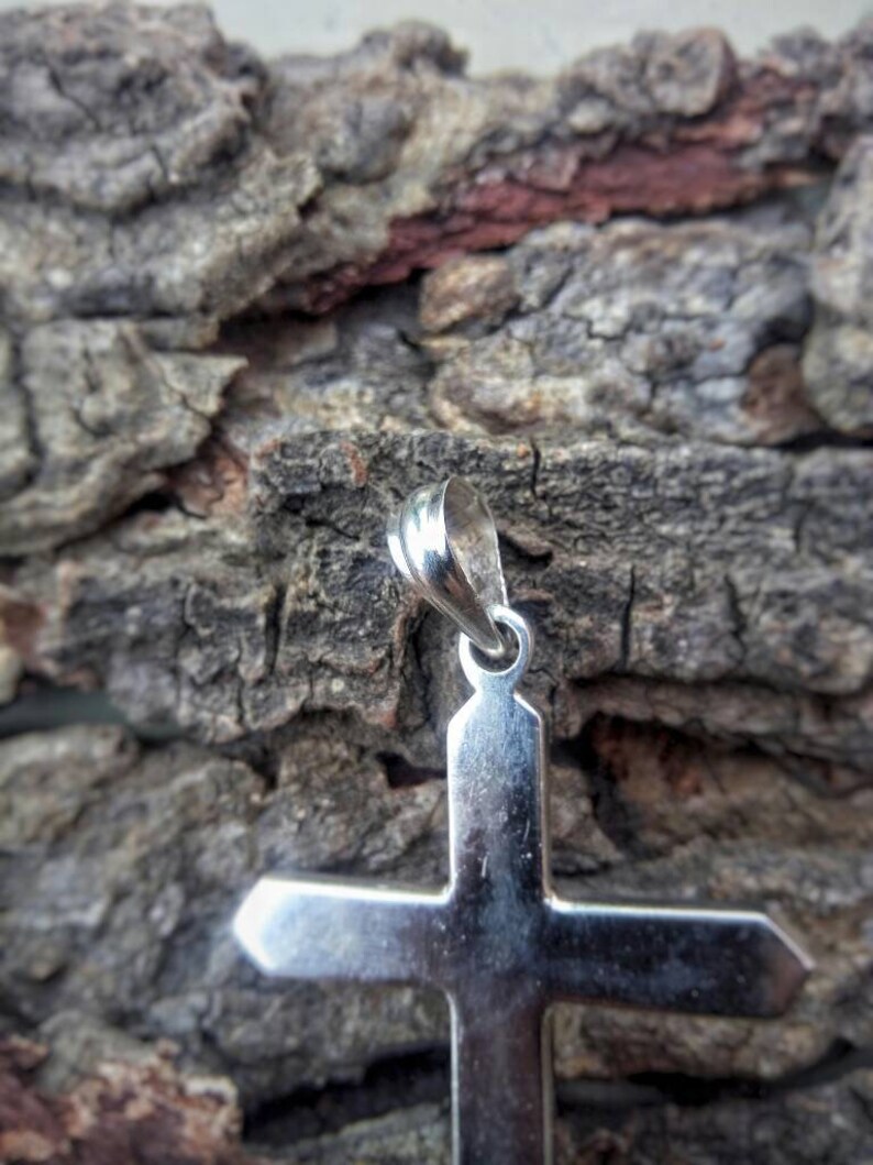 Sterling Silver Big Size 'cross Pendent'. Handmade | Etsy