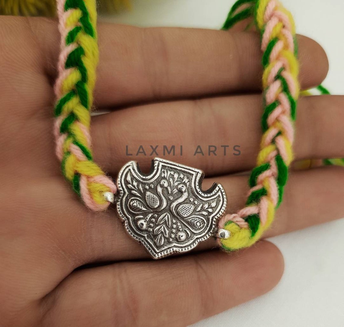 Sterling Silver Rakhi Silver Rakhi for Brother Rakhi Indian | Etsy