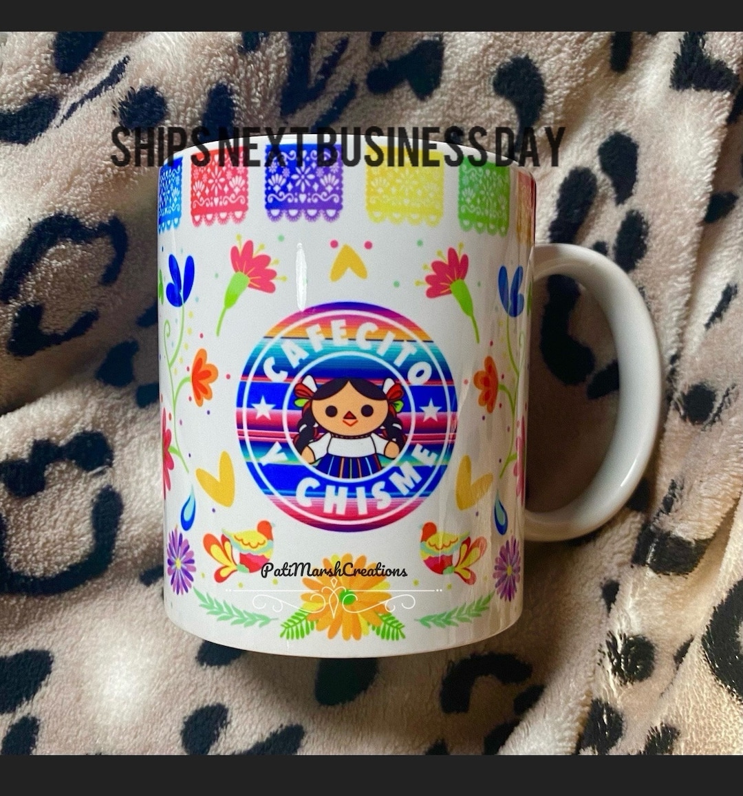 Cafecito Y Chisme Coffee Mug Latina Coffee Mug Funny Coffee Mug