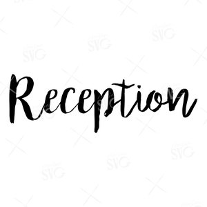 Reception Sign SVG, Wedding Sign Svg, Reception Sign, Wedding Svg File ...