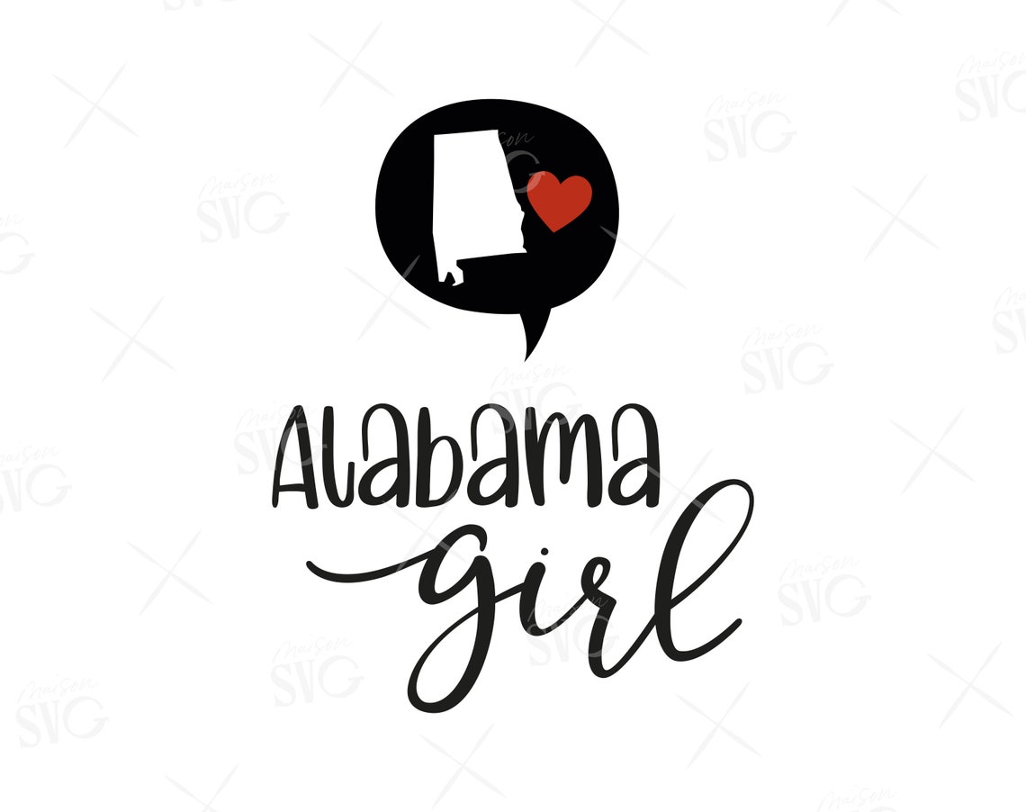 Alabama Girl SVG Alabama Map Svg Love Alabama Svg Alabama | Etsy Australia