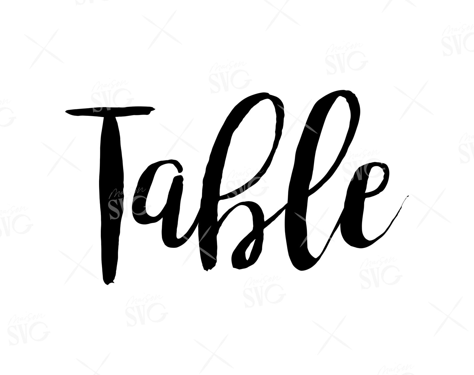 Table Sign SVG Table Wedding Sign Svg Table svg Menu | Etsy