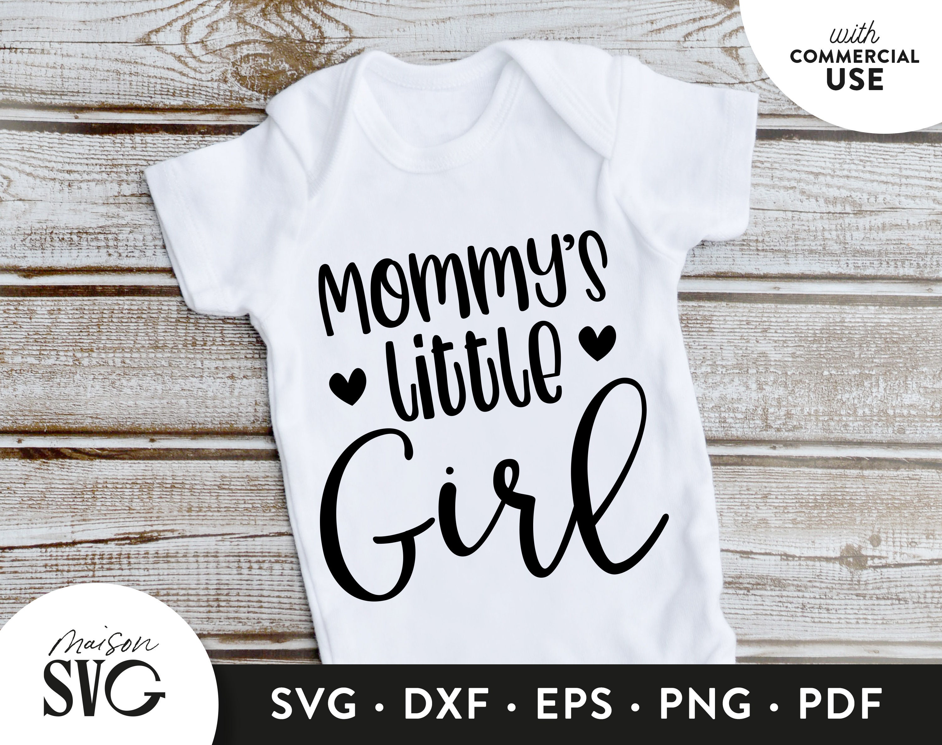 Mommy's Little Girl SVG File Nursery Svg Newborn Svg | Etsy