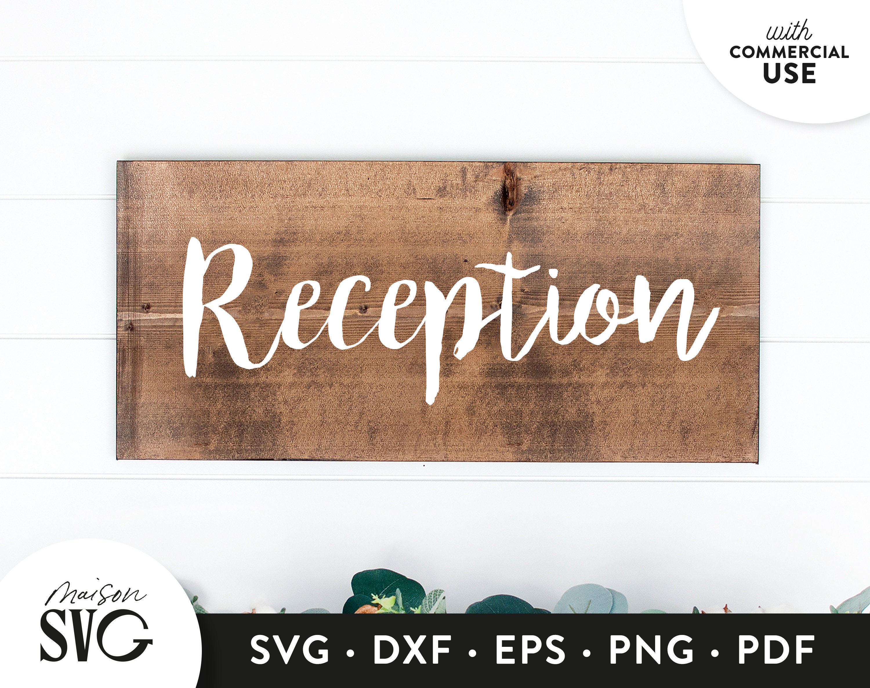 Reception Sign SVG Wedding Sign Svg Reception Sign Wedding | Etsy Canada