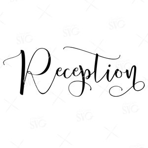 Reception Sign SVG, Wedding Sign Svg, Reception Sign, Wedding Svg File ...