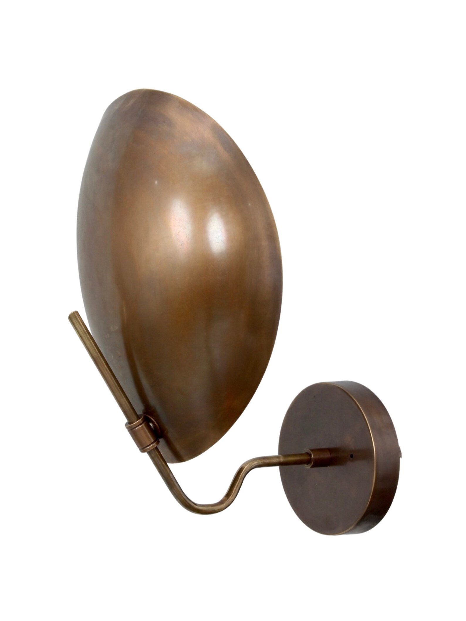 1 Light Curved Shades Handmade Vintage Wall Mid Century Modern - Etsy