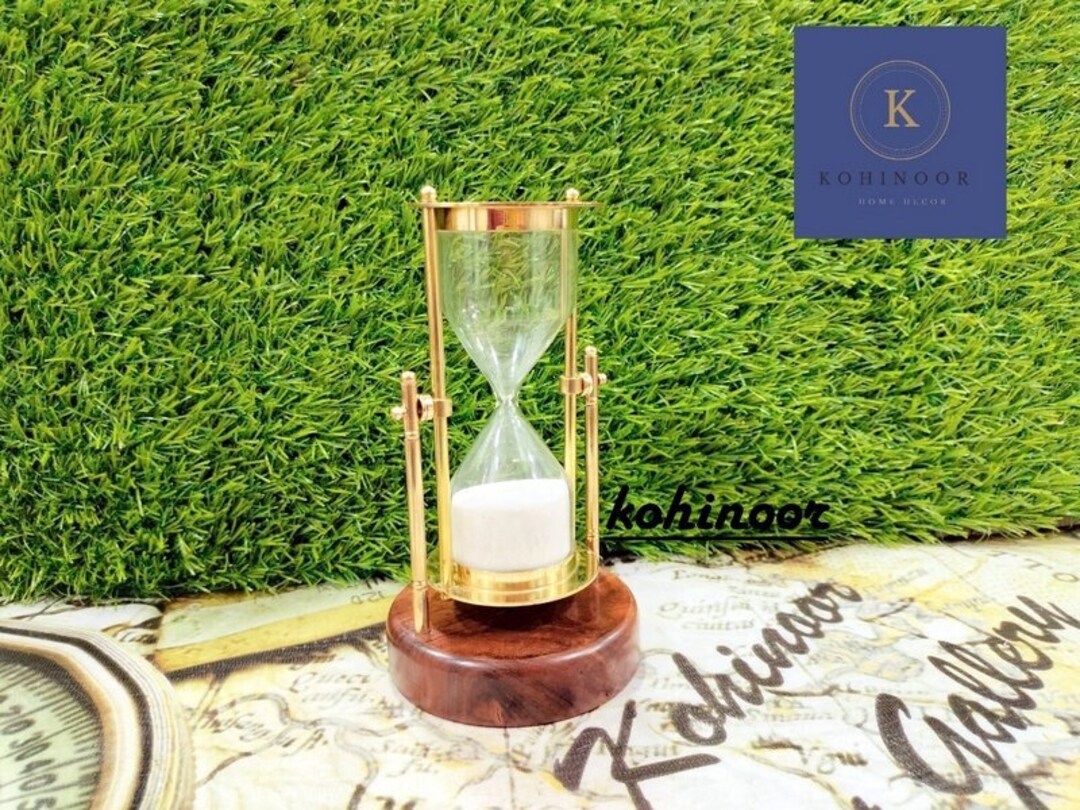 Personalized Sand Timer Engraved Hourglass Revolving 5 Minutes ...
