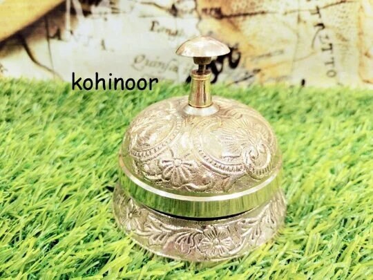 Brass Reception Bell Calling Desk Bell Ornate Counter Bell - Etsy