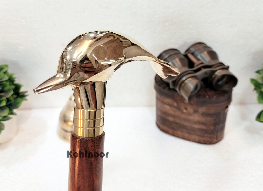 Personalized Engraved, Walking Stick ,walking Cane, Exquisite Dolphin ...