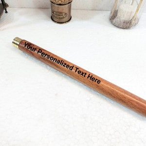 Personalized Engraved Walking Stick Brass Raven Handle Walking Cane ...