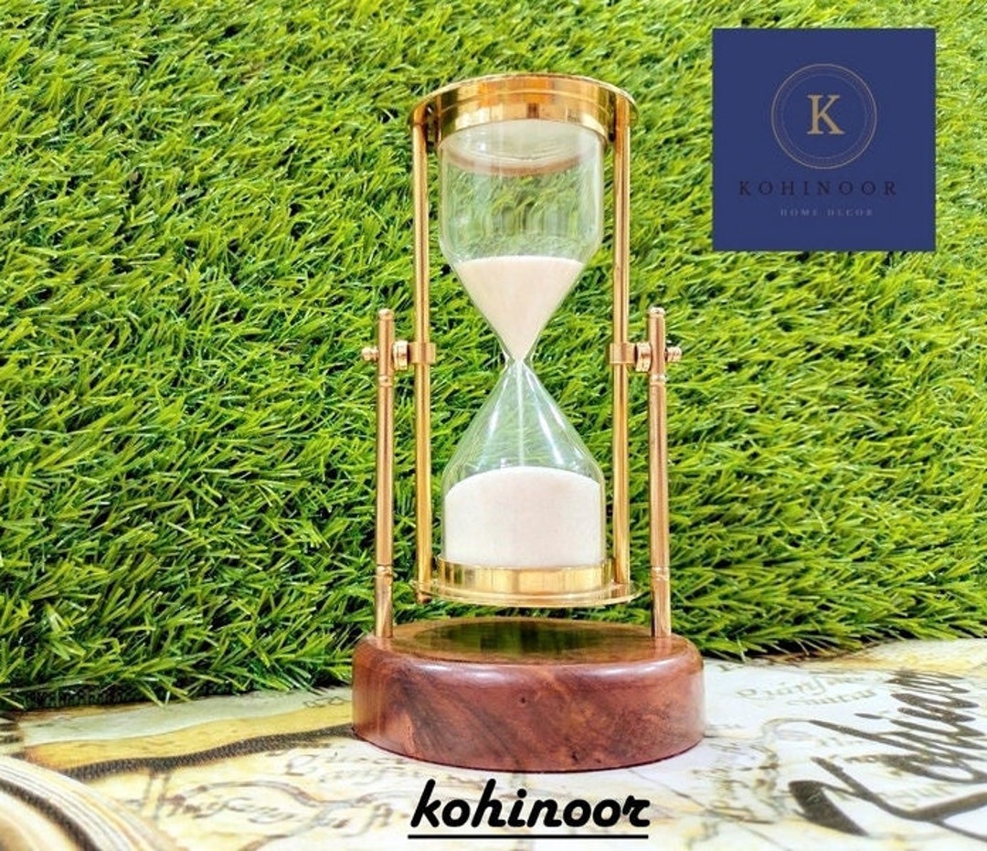 Personalized Sand Timer Engraved Hourglass, Revolving 5 Minutes ...