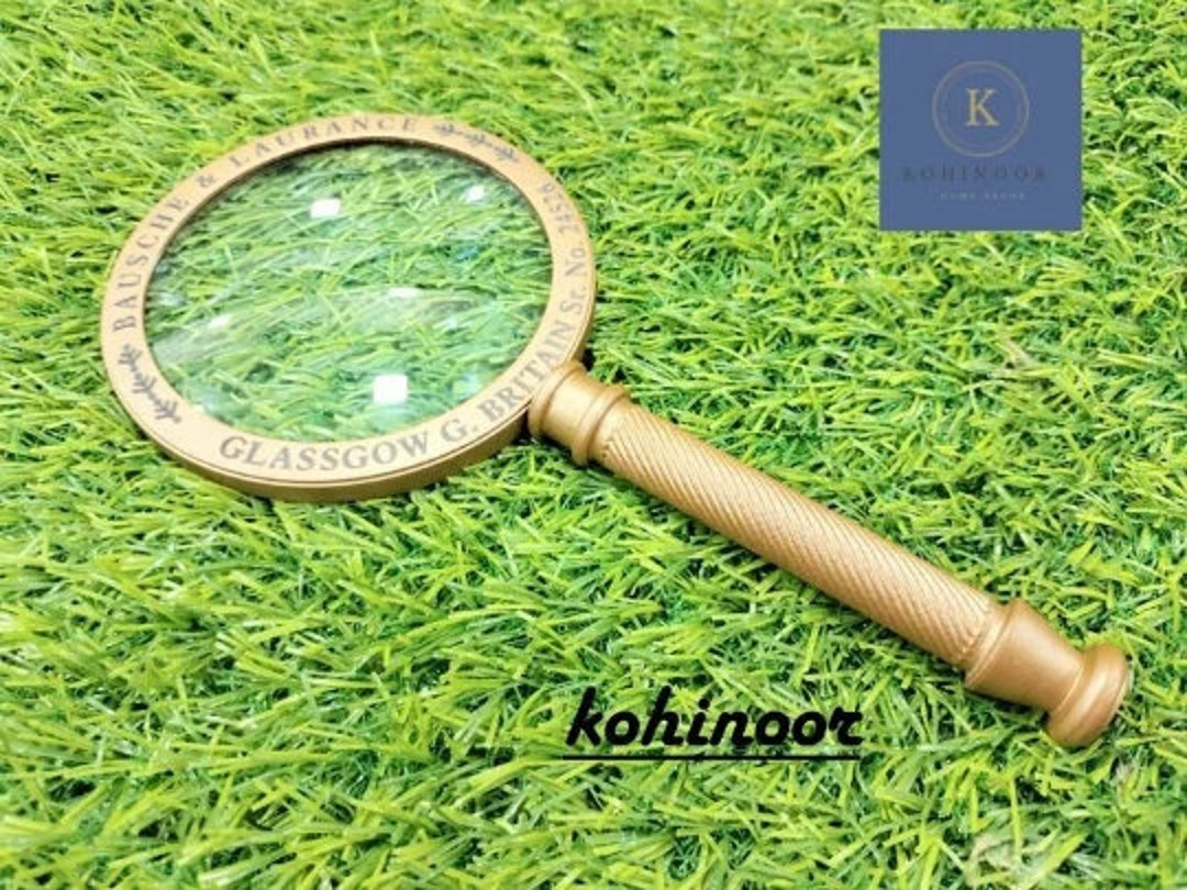 Personalized Engraved Magnifying Glass Newspaper Books Reading ...